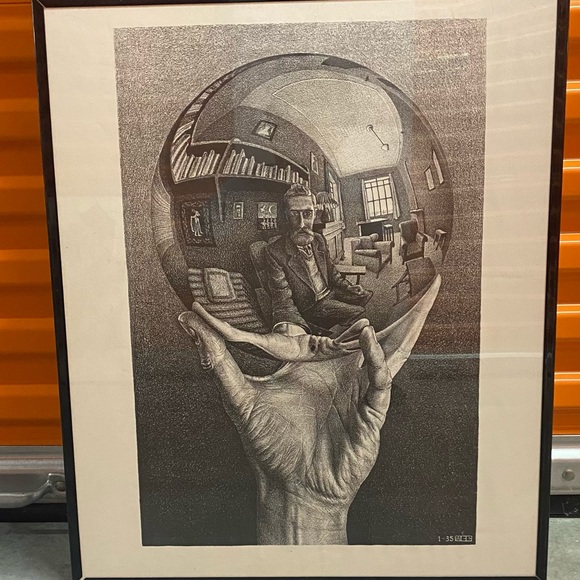 Art | Rare Mc Escher Art Hand With Reflecting Sphere | Poshmark